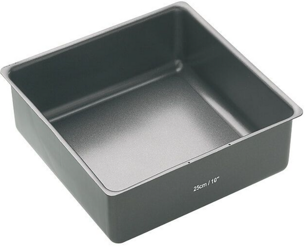MASTERCRAFT 25CM/10IN HEAVY BASE LOOSE BASE SQ CAKE PAN – Hopkinson's ...